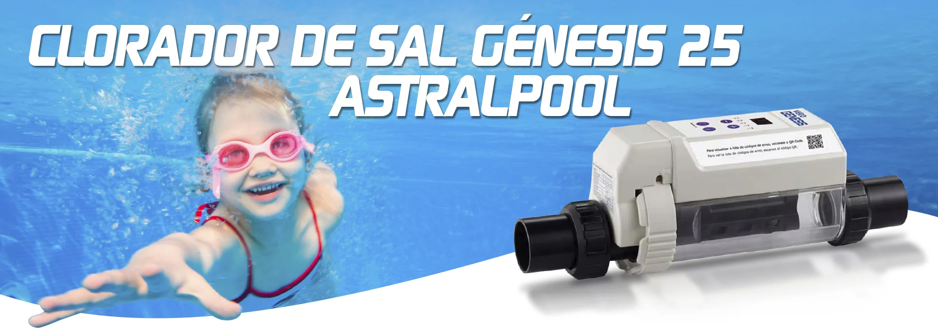 Clorador de Sal para Piscinas Veico Genesis 25 AstralPool - PERFECT POOL