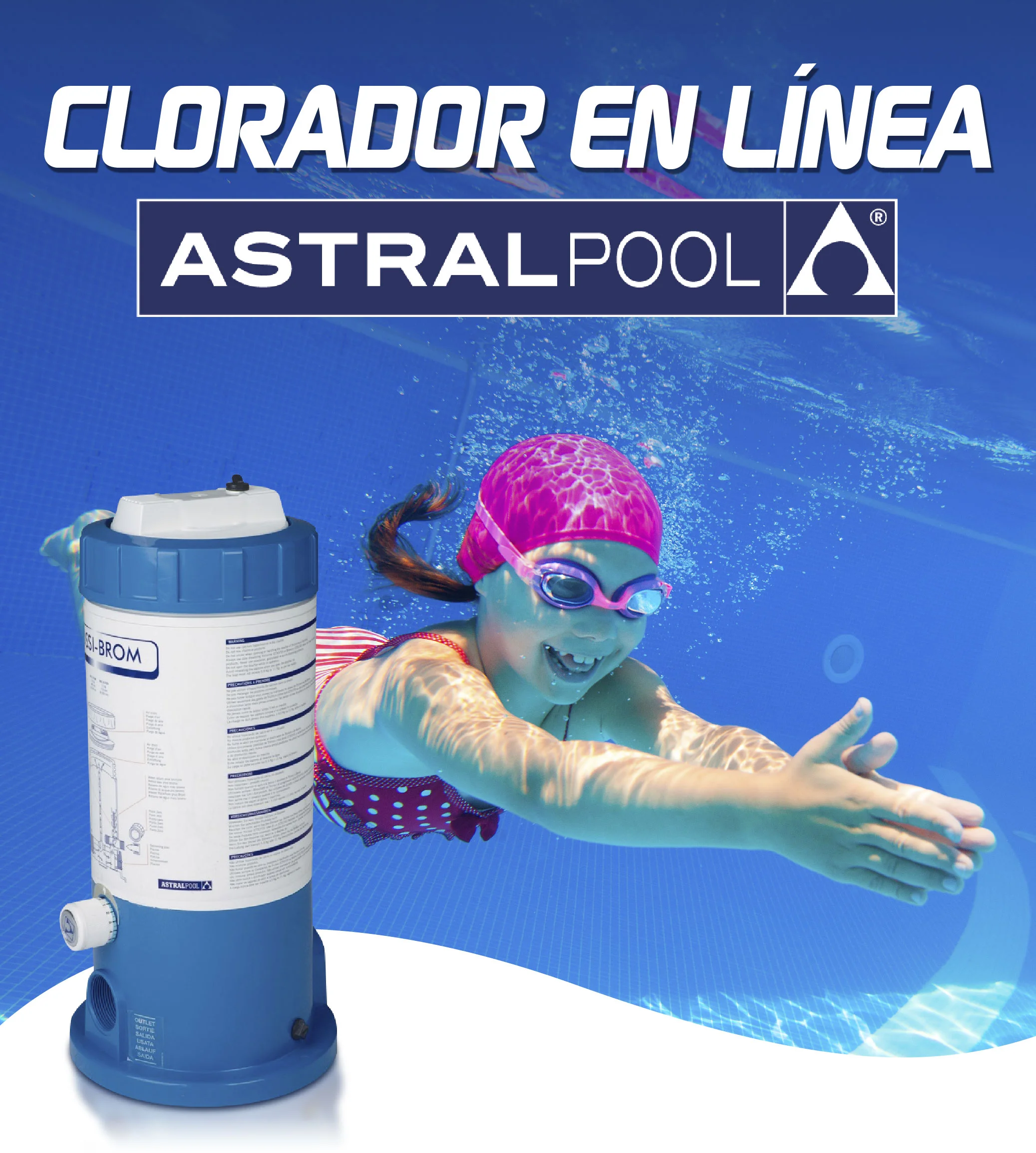 Clorador en Línea Clorimax para Piscinas 40Lts AstralPool - PERFECT POOL